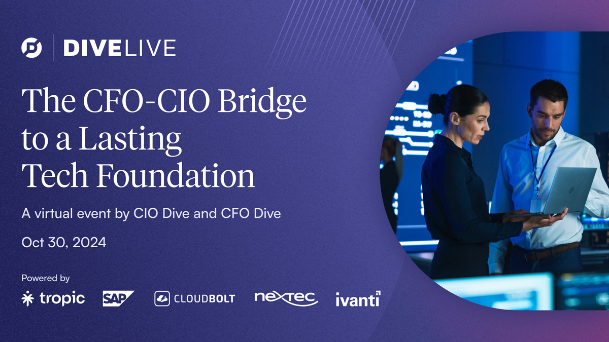 The CFO-CIO Bridge to a Lasting Tech Foundation | CIO Dive | CFO Dive